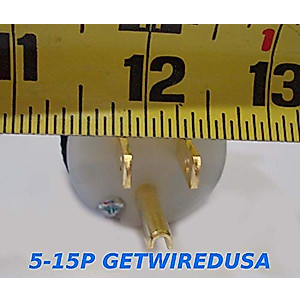 5-15P 3-Pin Male 110/125V Wall Plug To L6-30R 110/125V 3-Prong Receptacle Outlet Miller Lincoln Hobart Plasma Cutter Welder Mig Tig Arc Adapter, Electrical Power Connector Cord Converter NEMA FX521