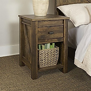 Ameriwood Home Farmington Night Stand, Rustic ,Small, Century Barn Pine -