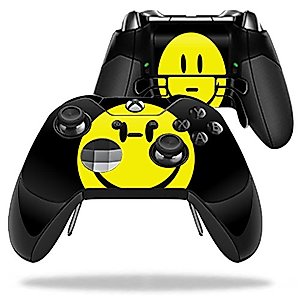 MightySkins Skin Compatible with Microsoft Xbox One Elite Wireless Controller case wrap Cover Sticker Skins Smiley Face