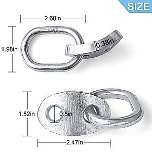 NOVINO 4 Sets 7100 Lifting Bracket Set,5,500 lb Capacity Engine Lift Bracket Kit for Use with Load Levelers and Lifting Slings