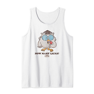 Tootsie Roll Pop Owl How Many Licks? Tank Top