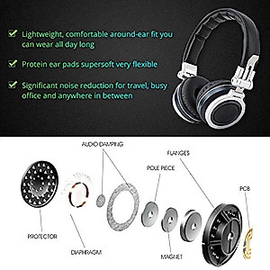 Hisonic HS1709 Open Back Wireless Stereo Bluetooth Noise Cancelling Headphones