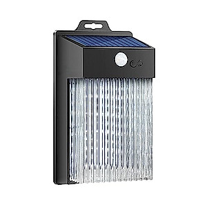 MaoTopCom Solar Sconce Lights Outdoor, 50 LEDs 3 Working Modes Solar Motion Sensor Lights Security Lights Solar Wall Lights for Garden Front Door Garage Fence Deck, White Light