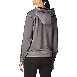 Under Armour Womens Rival Terry Hoodie , Jet Gray (010)/White , Medium