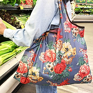 Wrapables Durable and Large Nylon Reusable Shopping Bag, England