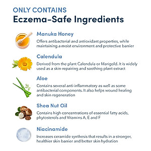 AD RescueWear - Bodycare Essentials Soothing Conditioner - For Eczema and Psoriasis - With Manuka Honey, Shea, and Calendula - Fragrance Free - Made in the USA - 8 OZ