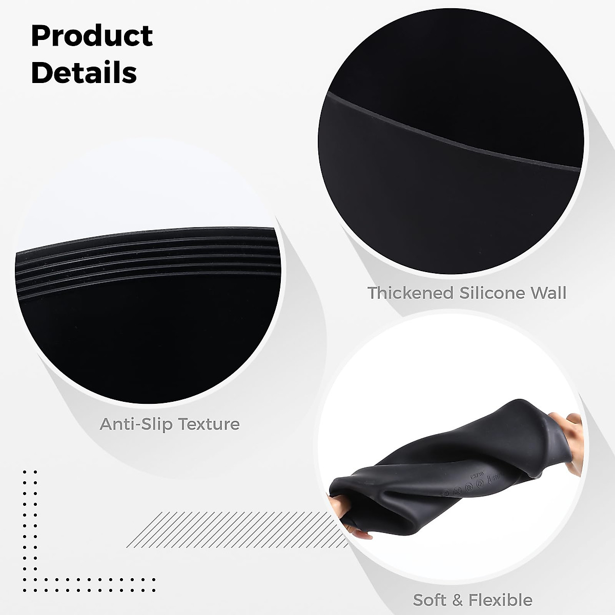 Silicone Slow Cooker Liners, Reusable Crock Pot Liner for 7-8QT Oval Slow Cookers, Food Grade Silicone Slow Cooker Linings, Leakproof Crockpot Liner, Dishwasher Safe