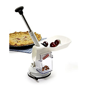 Norpro Deluxe Cherry Pitter Automatic Feed Tray, 1.75in/4.5cm, As Shown