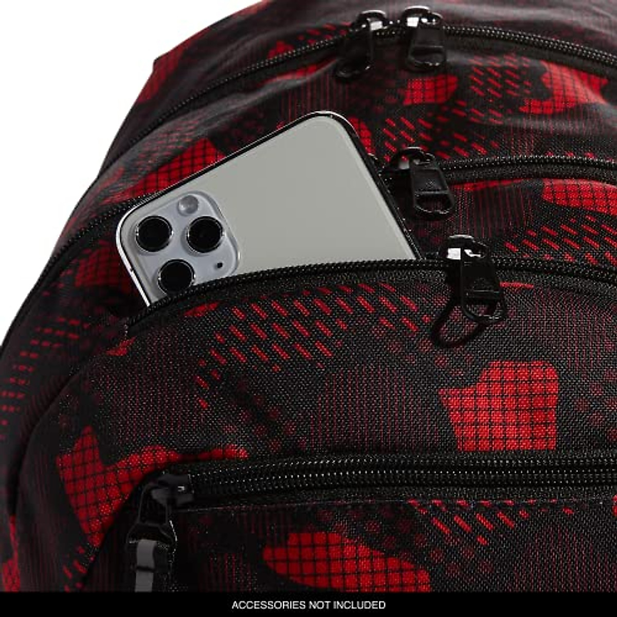 adidas Foundation 6 Backpack, Nomad Digi Camo Vivid Red-Black/Black/Silver Metallic, One Size