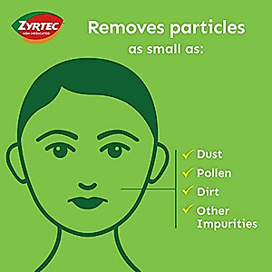 Zyrtec Soothing Face Wipes, Refreshing Non-Medicated Facial Towelettes with Micellar Water to Remove Particles as Small as Dust, Pollen & Dirt, Alcohol- & Oil-Free, 2 x 25 ct