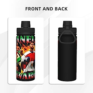 Eevikion Canelo of Alvarez Stainless Steel Insulated Tumbler Sports Water Bottle Hot and Cold Travel Cup 18oz