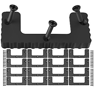 NyVoozy Milwaukee Packout Cleats, 16PCS Cleat 'n' Feet Cleats Compatible with Milwaukee Packout System, MountTool Box Storage System Anywhere (Black)