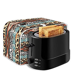 Doojoayie World Map Stars 2 Slice Toaster Cover Bread Toaster Oven Dustproof Cover Small Appliance Cover Dust Protection & Waterproof