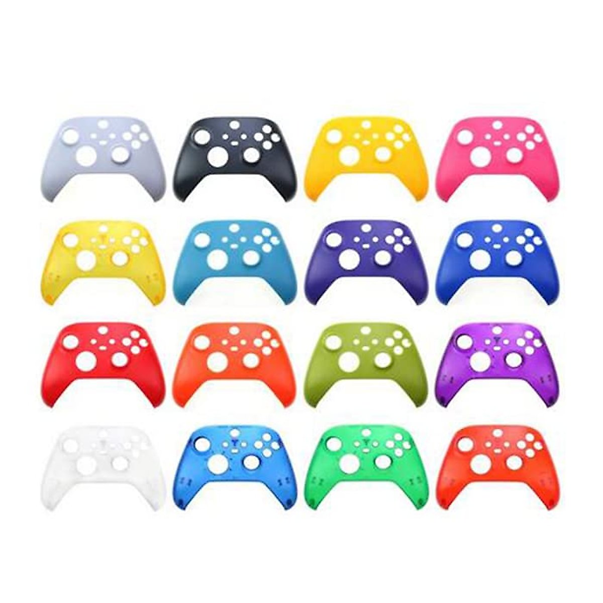 Limentea Replacement Front Case for Xbox Series X S Controller Solid Color Top Housing Shell Cover Faceplate (White)