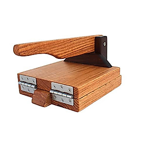 Central Coast Woodworks Hardwood Tortilla Press - Red Oak- 8 inch