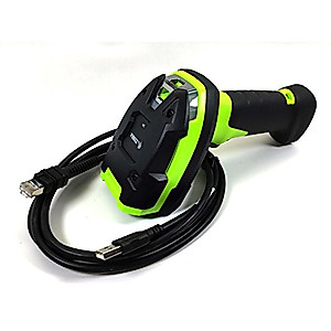 Zebra Series Rugged Corded Handheld Standard Range Linear Imager with High-Current Shielded USB Cable, Industrial Green (LI3608-SR3U4600VZW)
