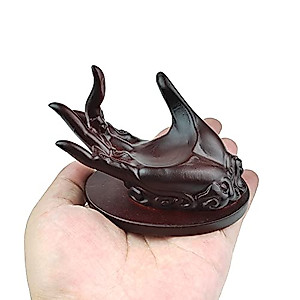 OmyLens Hand Shape Crystal Ball Stand Sphere Display, Natural Healing Feng Shui Glass Orb Holder Base Statue Decoration, for 30mm-60mm Sphere