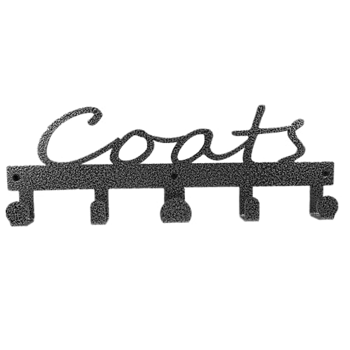 Jorohiker Coat Rack Wall Mount,Towel Rack 5-Tri-Hooks Heavy Duty Coat Hanger Rail Wall Hooks for Hanging Coats Hats Clothes Purse Mudroom Entryway, Black