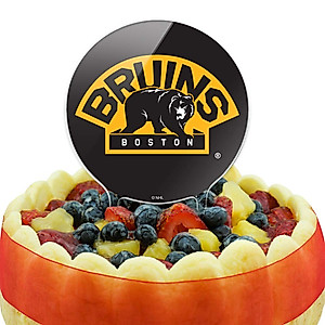Acrylic NHL Boston Bruins Logo Cake Topper Party Decoration for Wedding Anniversary Birthday Graduation