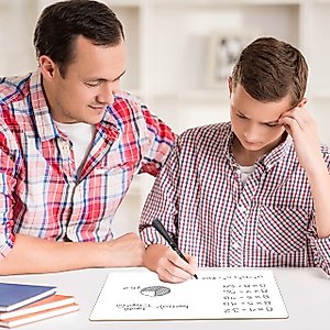 Scribbledo Dry Erase XY Axis Graph Lap Boards 9” X 12” for Student and Classroom Use Math White Board Double Sided White Board