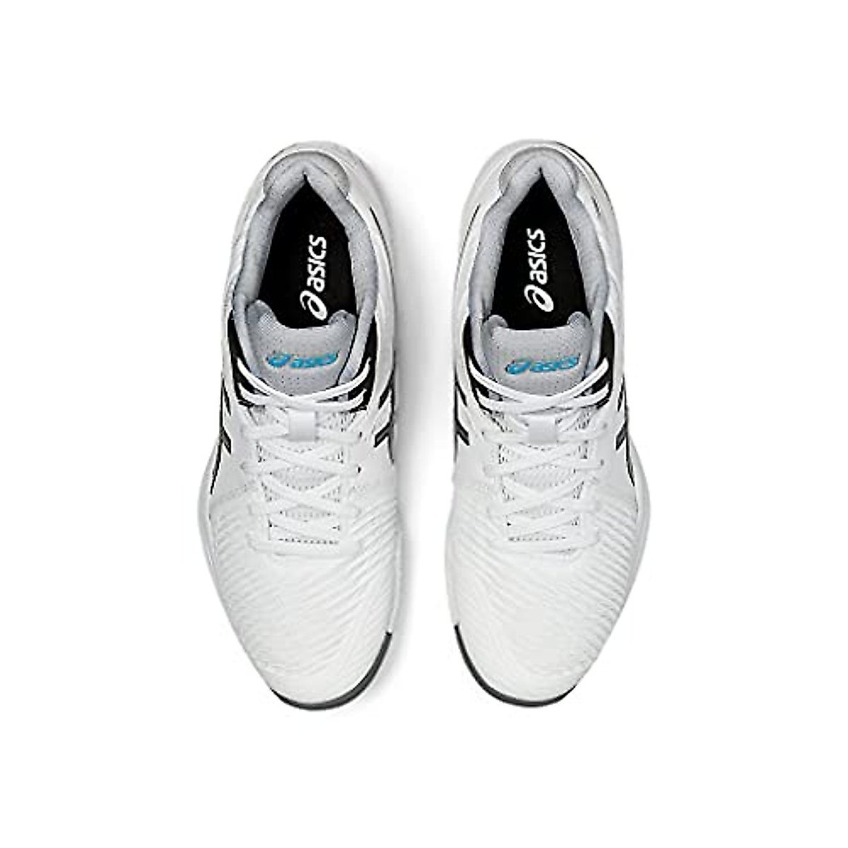 ASICS Women's Netburner Ballistic FlyteFoam Mid Top 2 Volleyball Shoes, 12, White/Black