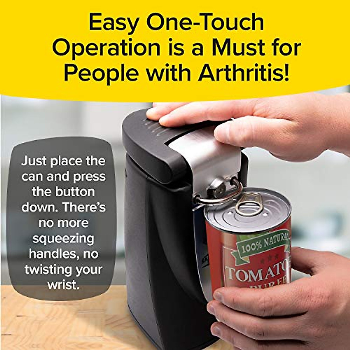 Bulbhead 14636 Original Safety Can Express As Seen On TV by BulbHead - Easy One-Touch Operation - Effortless Electric Can Opener, 9 Inch , Black