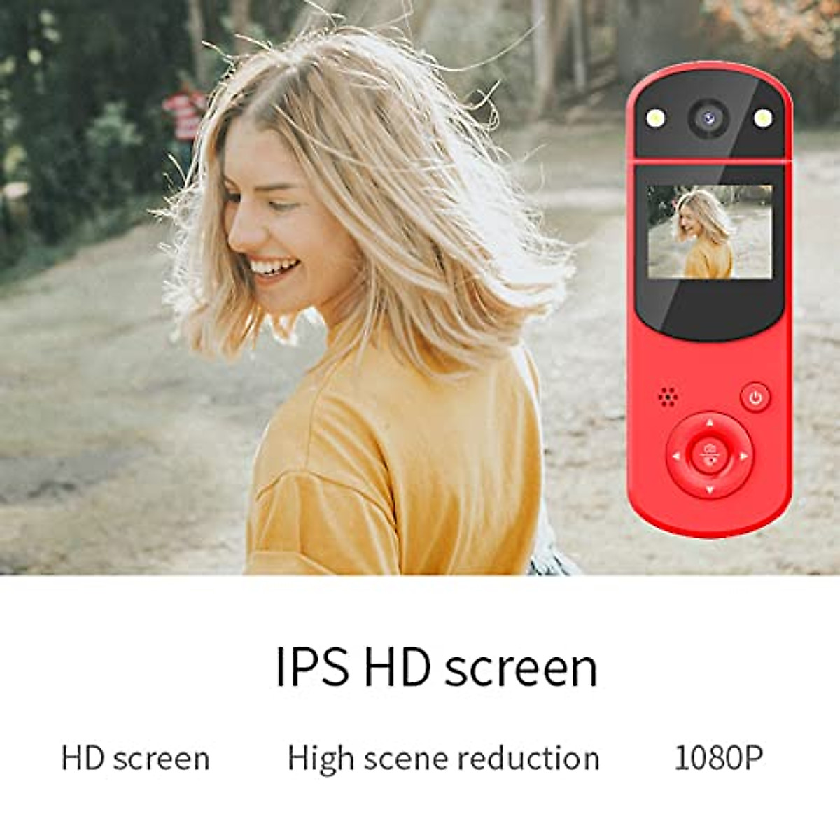 Portable HD Digital Camera Fill Light and Infrared Night Shot Function for Cycling Mountaineering Running