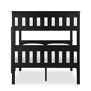 Dorel Living Moon Full over Full Bunk Bed with USB Port, Black