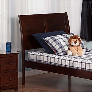 Leo & Lacey Twin Sleigh Headboard in Walnut