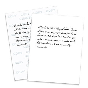 NextDayLabels - Multi-Purpose UNAUTHORIZED COPY 8-1/2 x 11" Security Paper for Laser or Ink Jet Printers (Pack of 50 Sheets Blue)