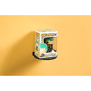 iobiotio Small Acrylic Floating Shelves, Funk Pop Display Shelf, Circle Self Adhesive Wall Shelves, Mini Collectibles Toy Organizers Storage Sticky Shelves, Acrylic, 15cm, Black, 3 Pack