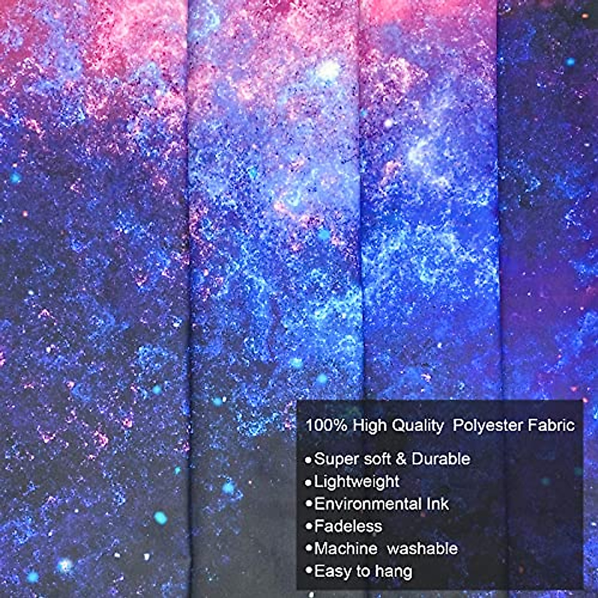 Instruban Planet Tapestry - Trippy Mountain Design Wall Hanging for Bedroom and Living Room - Magic Space Theme - 51.2 x 59.1 Inches