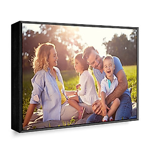 Wall-Art Supplies DIY Floater Frames for Canvas Paintings,1.25" Deep Picture Frame,Floating Frame for Canvas Prints,Canvas Floater Frame(Black 10×20 inch)