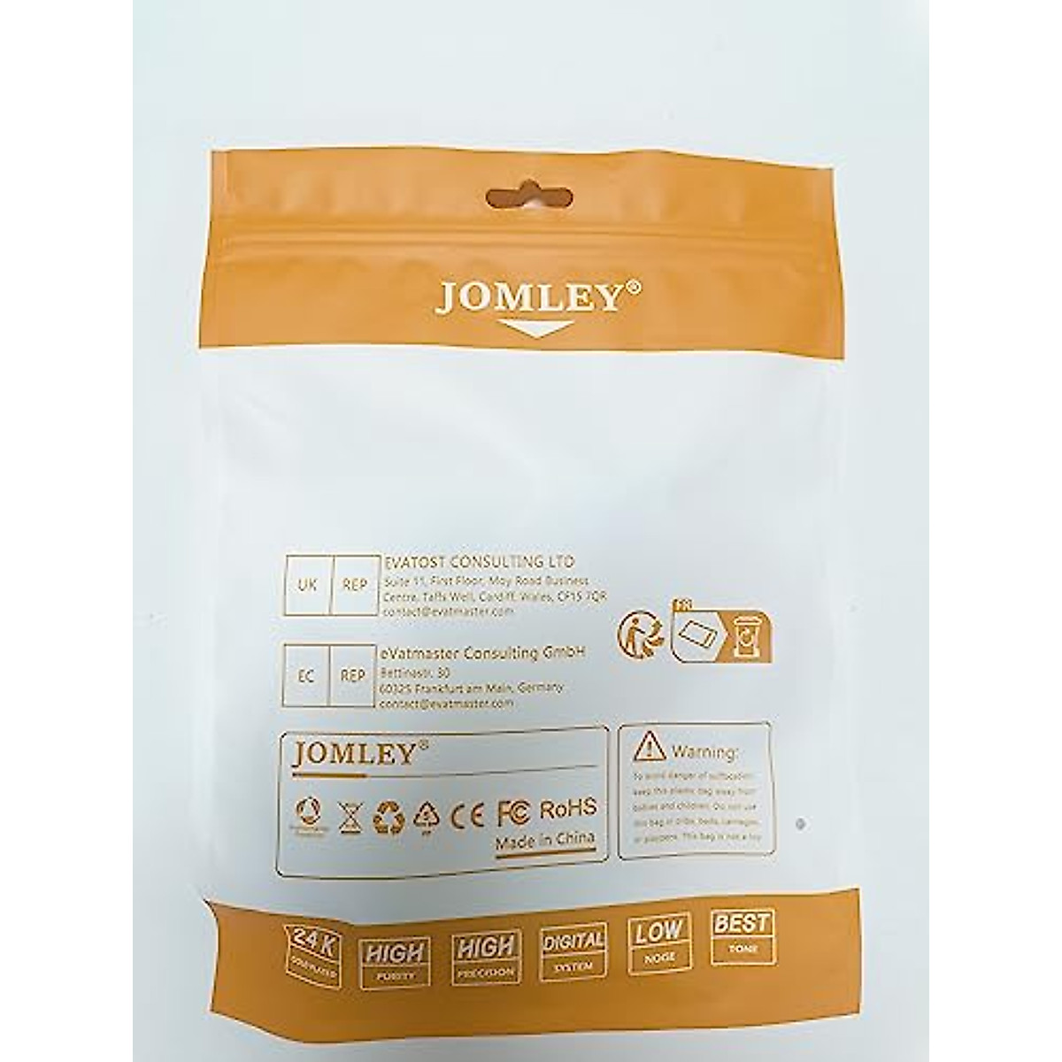 JOMLEY Mini XLR to XLR Cable, 3 Pin Mini XLR Female (TA3F) to Regular XLR Male Pro Lapel Microphone Cable - 1ft