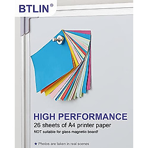 BTLIN Fridge Magnets Extra Strong, Large Heavy Duty Magnetic Push Pins for Kitchen Refrigerator Metal Bulletin Board Whiteboard Office 12Pack 15x18mm