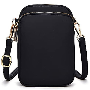 YINHEXI Small Crossbody Bags Purses for Women, Mini Crossbody Cell Phone Purse Wallet for Women and Men, Shoulder Bag (Black)