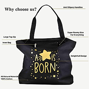 Mom Delivery Bag, Mama Bag for Hospital, Pregnancy Delivery Bag, New Mom Gift Bag, Gifts for New Moms After Birth (black 2023)