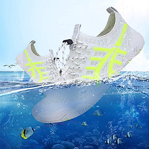 MAYZERO Water Shoes Men Women Swim Surf Shoes Beach Pool Shoes Wide Toe Hiking Aqua Shoes Winter House Slippers