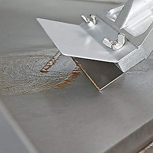 SHANGPEIXUAN Grill Scrapers, Heavy Duty Casting Aluminum Commercial Griddle Scraper with 5 Blades and Small Slant Edge Grill Scraper