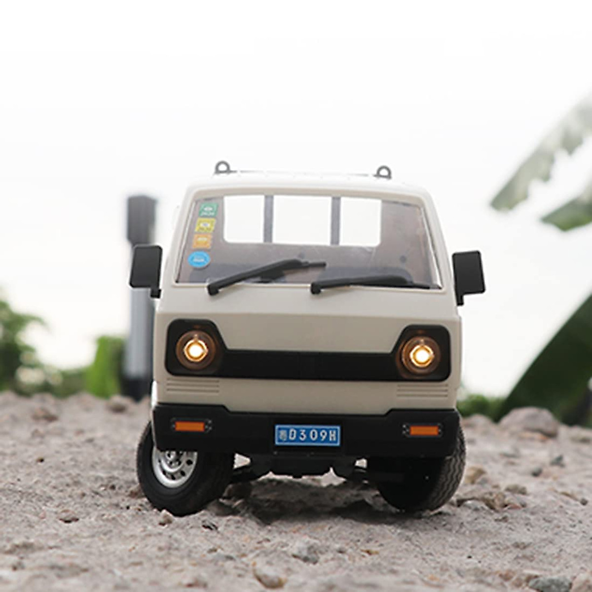 KAROYD RC Mini-Truck, D12mini 1/16 2.4Ghz RC Car Truck - White