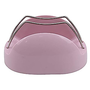 Revoshop Hot Stainless Steel Pan Pot Cover Lid Rack Stand Spoon Holder Stove Organizer Home Storage Soup Spoon Rests Kitchen Tools - Pink