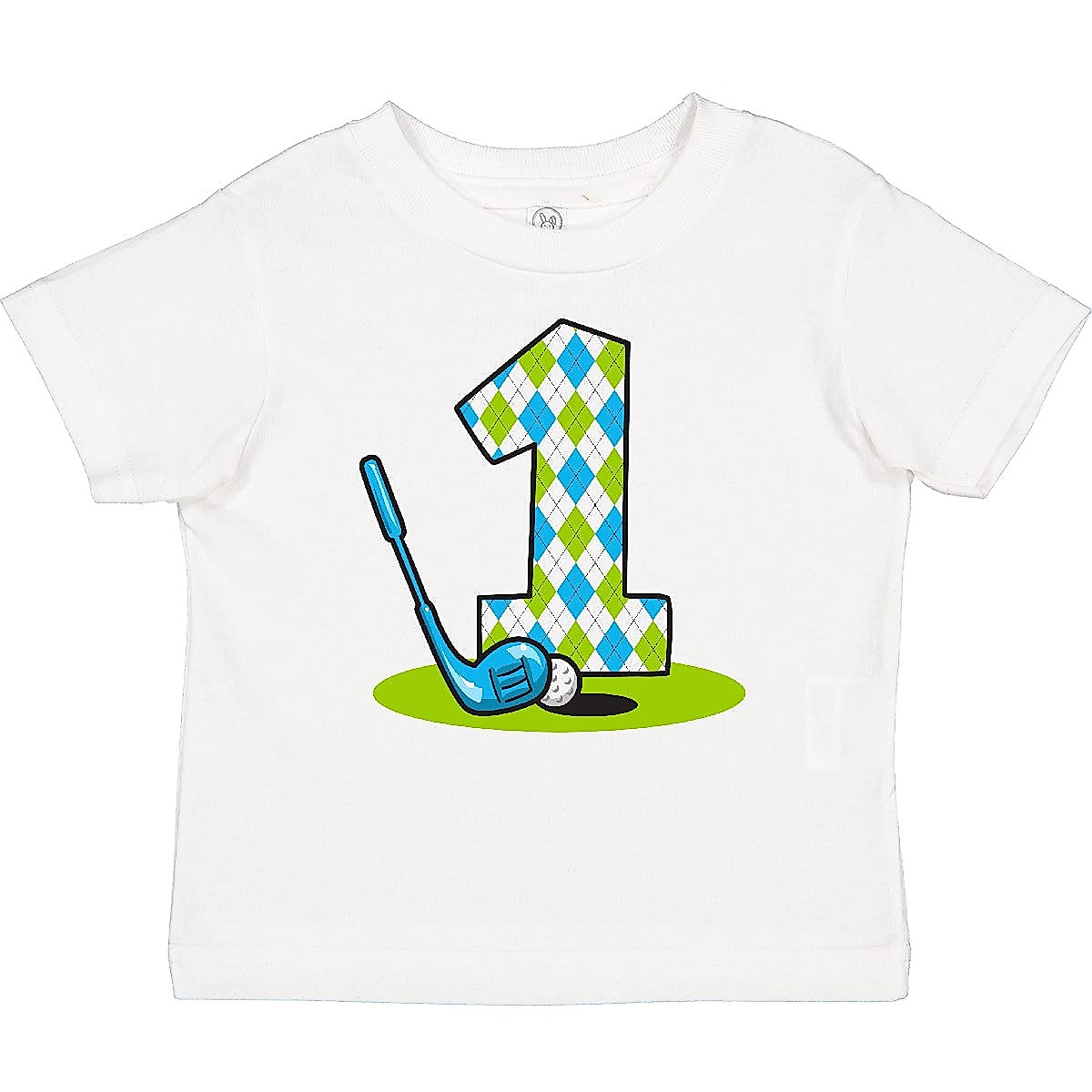 inktastic Argyle Golf 1st Birthday Baby T-Shirt 18 Months 0020 White 2486a