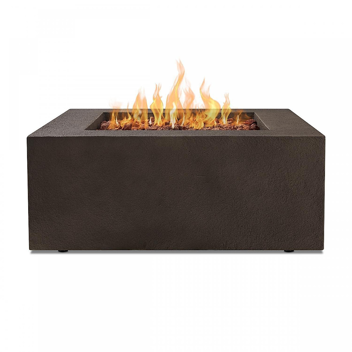 Lakeview Villa Flora 36-Inch Square Natural Gas Fire Pit Table - Kodiak Brown - SC-9720NG-KB