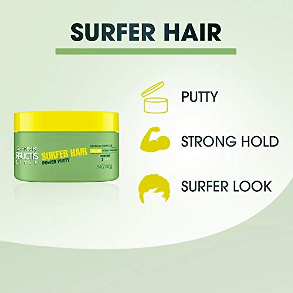 Garnier Fructis Style Power Putty Surfer Hair, 3.4 Ounce