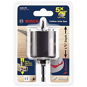 Bosch HCD175 1-3/4 In. Daredevil Wood Hole Saw with Arbor
