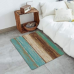 Xback 2 Pieces Kitchen Rugs and Mats Set Waterproof Non-Slip Mat Magnificent Ocean Coastal City Night Dreamy Blue Sky Clouds PVC Leather Floor Mats Runner Rug Comfort Standing Mat for Dinning Room