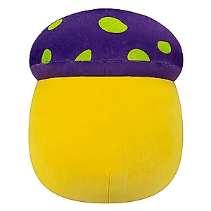 Squishmallows Original 12-Inch Enid Neon Yellow Mushroom - Medium-Sized Ultrasoft Official Jazwares Plush