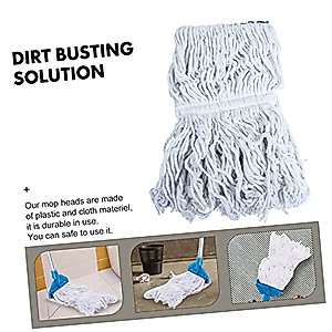 Yardwe Replaceable Mop Head Floor Mops Commercial Mop Microfiber Mop Head Dry Mop Pads Cleaning Mop Head Replacement String Mop Refills Cleaning Mop Cloth Convenient Mop Refill Plastic