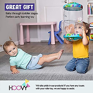 Hoovy Infant Crawling Toys | Toys for Crawling Babies | Crawling Toys for Babies 6-12 Months | Beginner Crawl Along Baby Roller | Drop Maze Tummy Time Activity Center