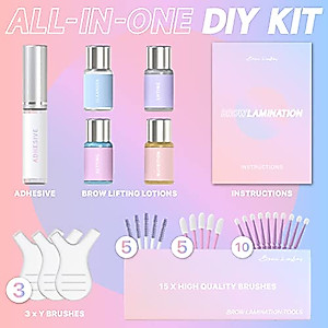 Brow Lamination Kit by Beau | Professional Eyebrow Lamination Kit with Keratin Conditioning | Instant DIY Eye Brow Lift Kit for Fuller, Thicker, Beautiful Brows | Easy to Use & Long Lasting Results